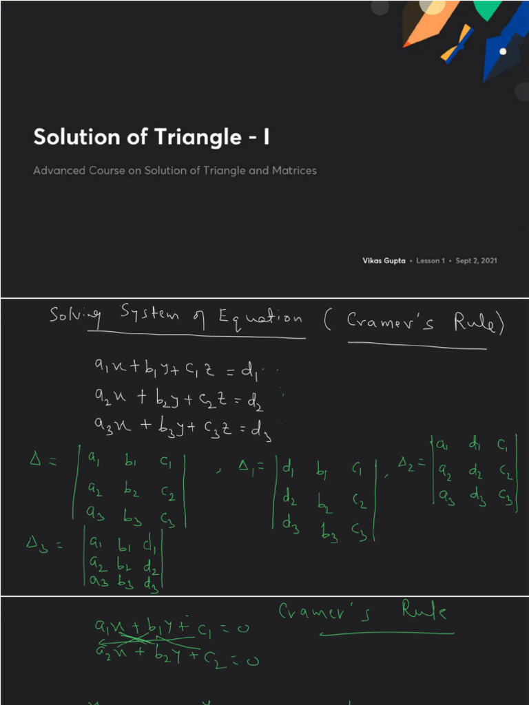 Solution Of Triangle I With Anno Pdf
