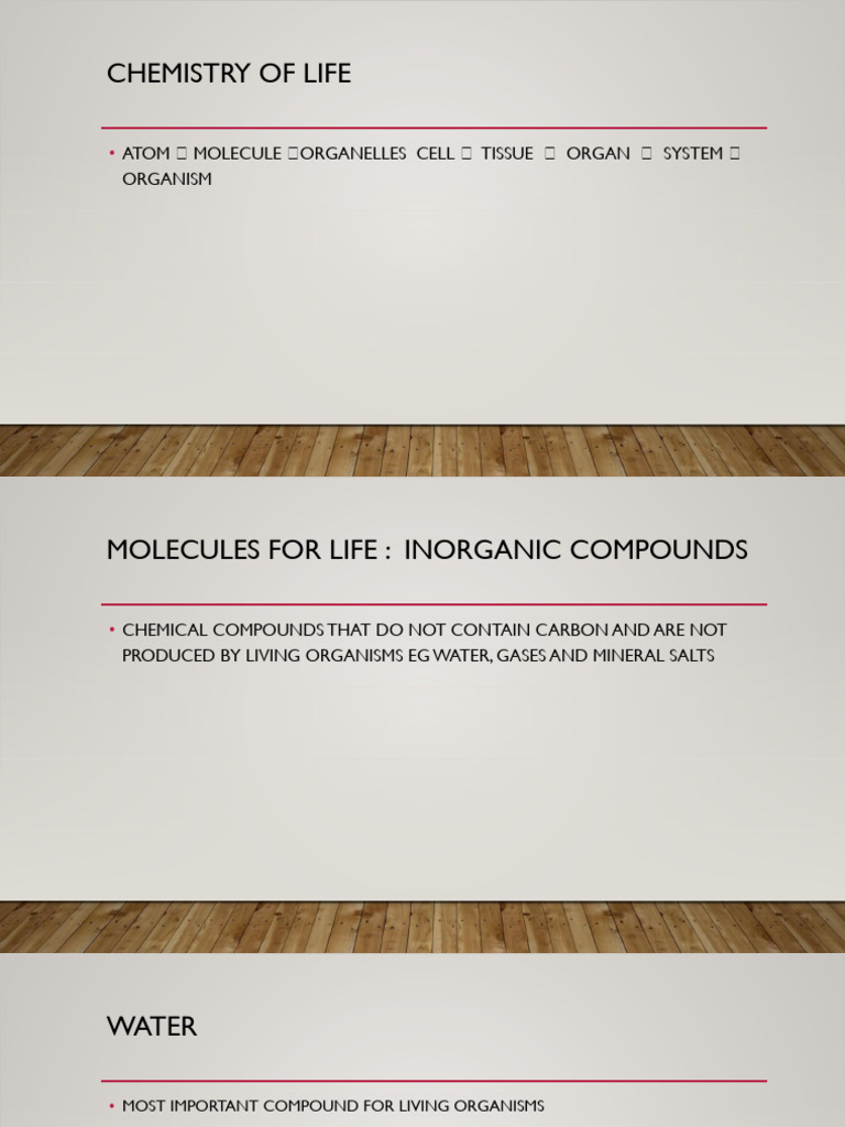 Chemistry of Life | PDF | Carbohydrates | Enzyme