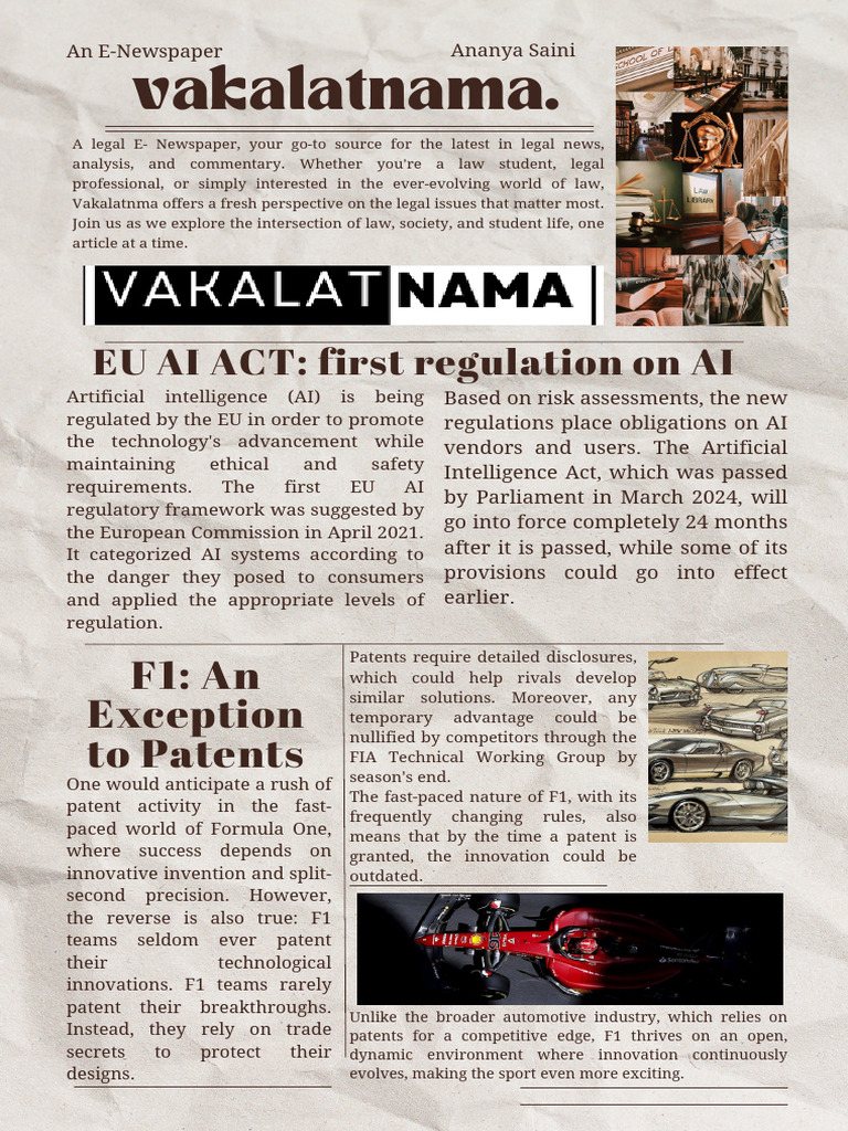 Ananya Saini - E-Newspaper | PDF | Patent | Artificial Intelligence