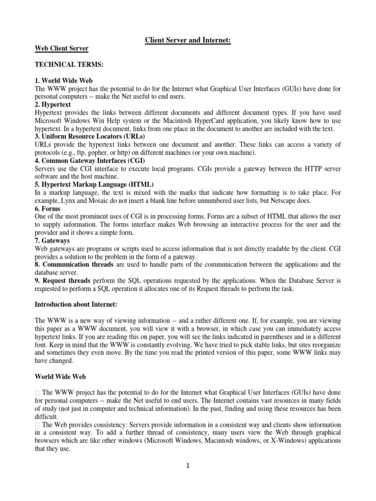 CS Unit 2 | PDF | World Wide Web | Internet & Web