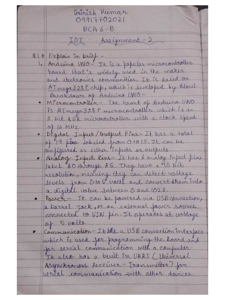 Iot Assignment 2 | PDF