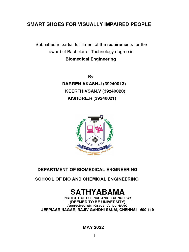 1923 B.tech Biomedical Batchno 10 | PDF | Arduino | Wearable Technology