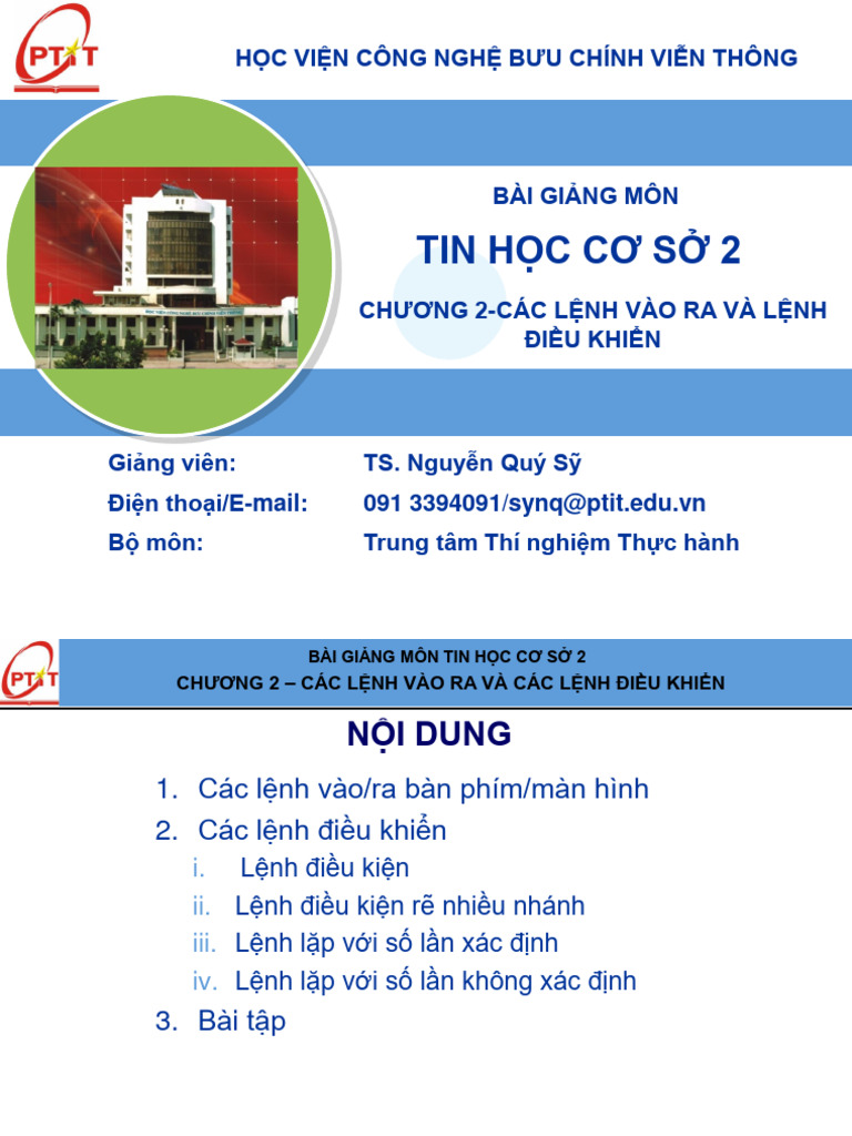 THCS2 - Kip 3 - Các Lệnh Điều Khiển | PDF