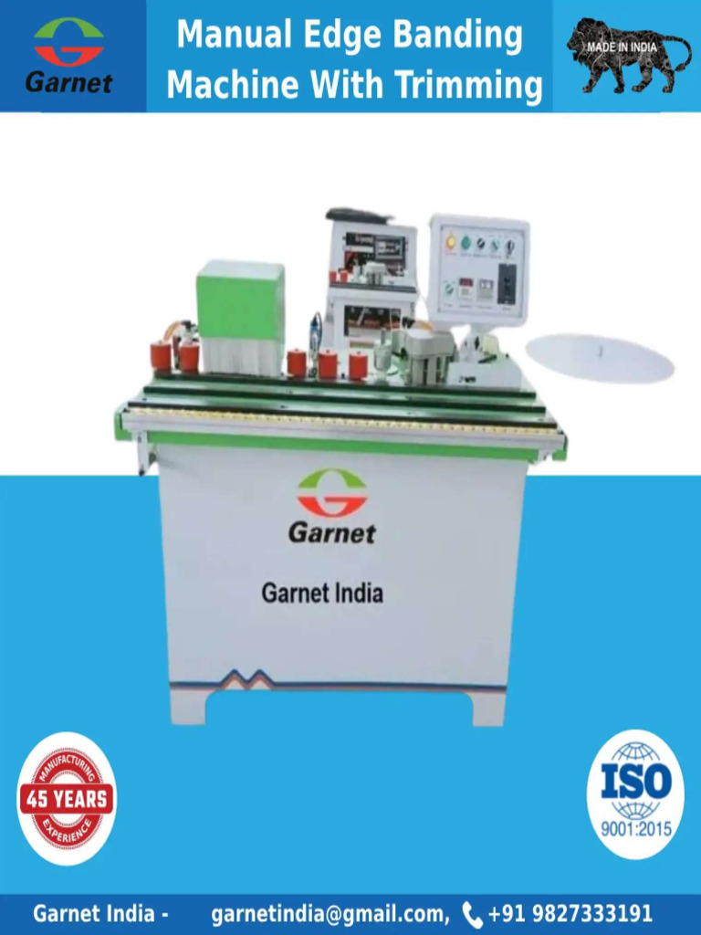 Manual Edge Banding Machine With Trimming | PDF