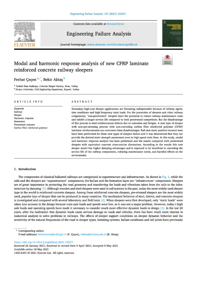 Modal and Harmonic Response Analysis of New CFRP Laminate | PDF