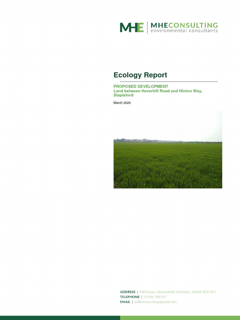 ecology-report | PDF | Biodiversity | Beech
