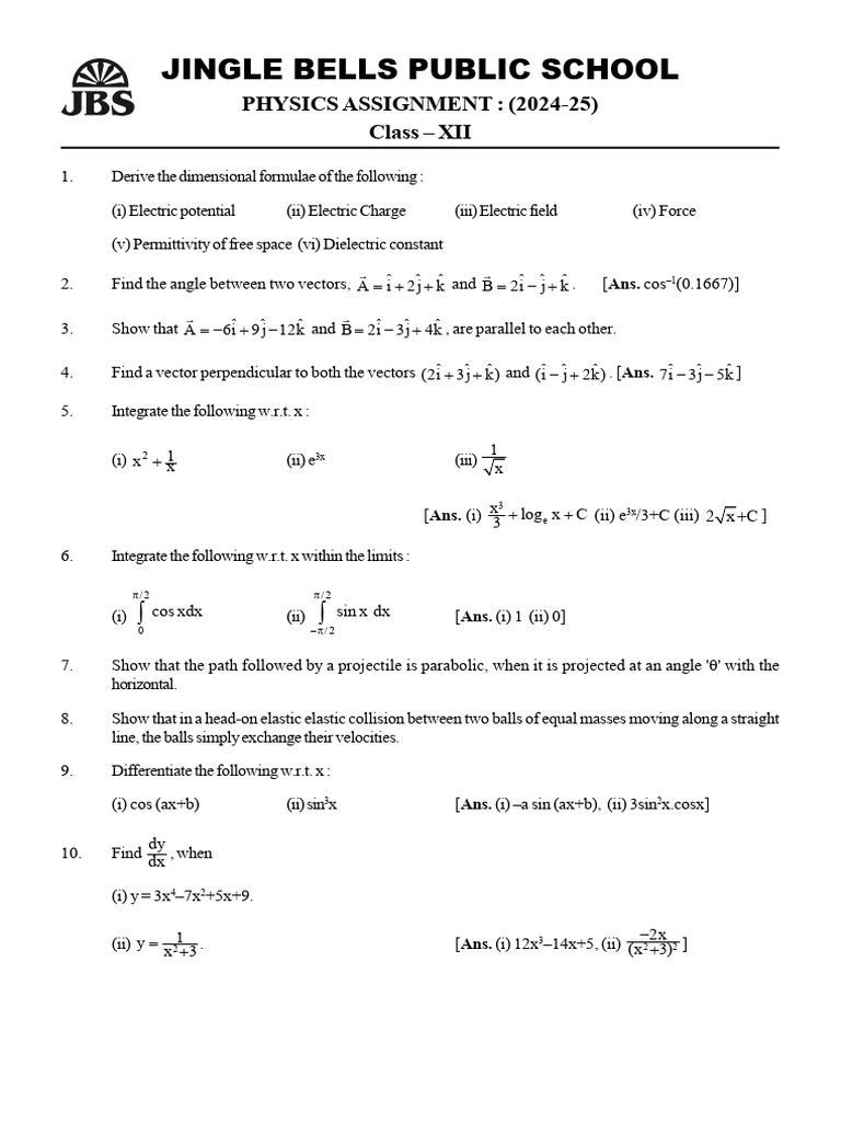 Physics Assignment | PDF