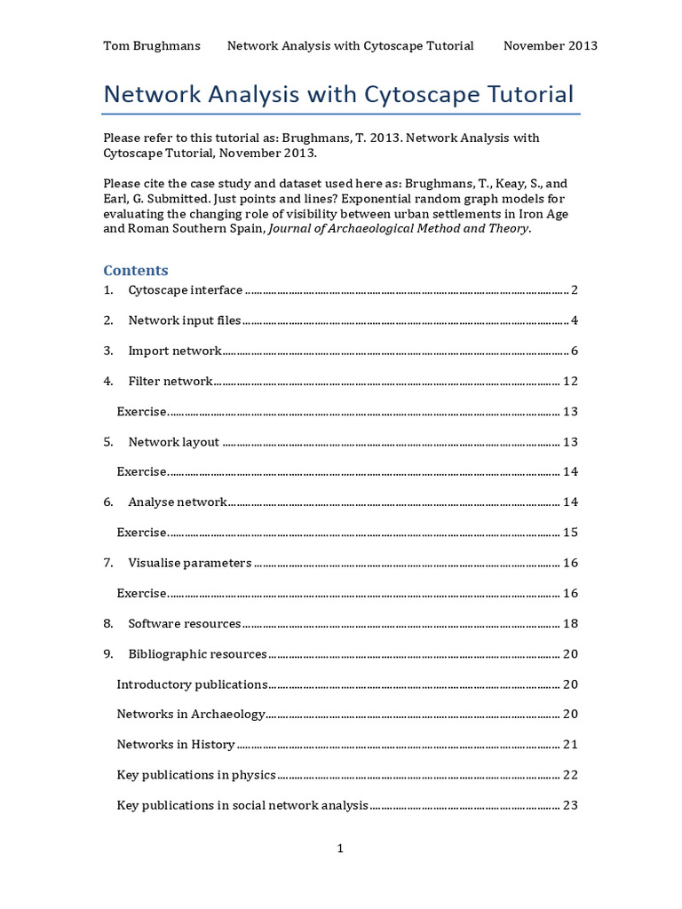 Network Analysis With Cytoscape Tutorial | Download Free PDF | Microsoft Excel | Spreadsheet