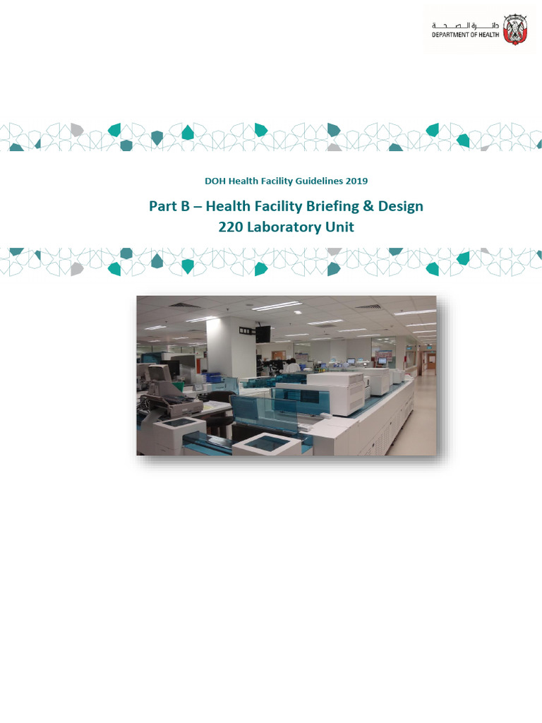 Hospital Laboratory Design Guide | PDF | Pathology | Medical Specialties
