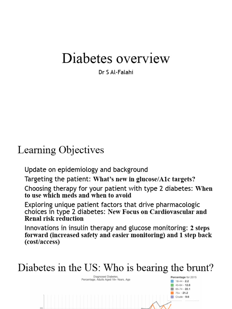 Diabetes Overview | PDF | Glycated Hemoglobin | Diabetes Management