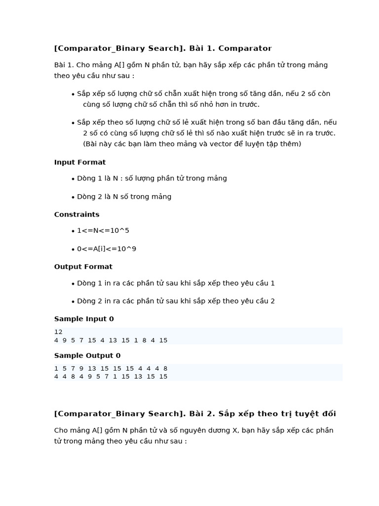 Sắp xếp, tìm kiếm | PDF