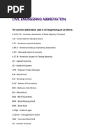 Construction Abbreviations Guide | PDF | Structural Engineering | Civil ...
