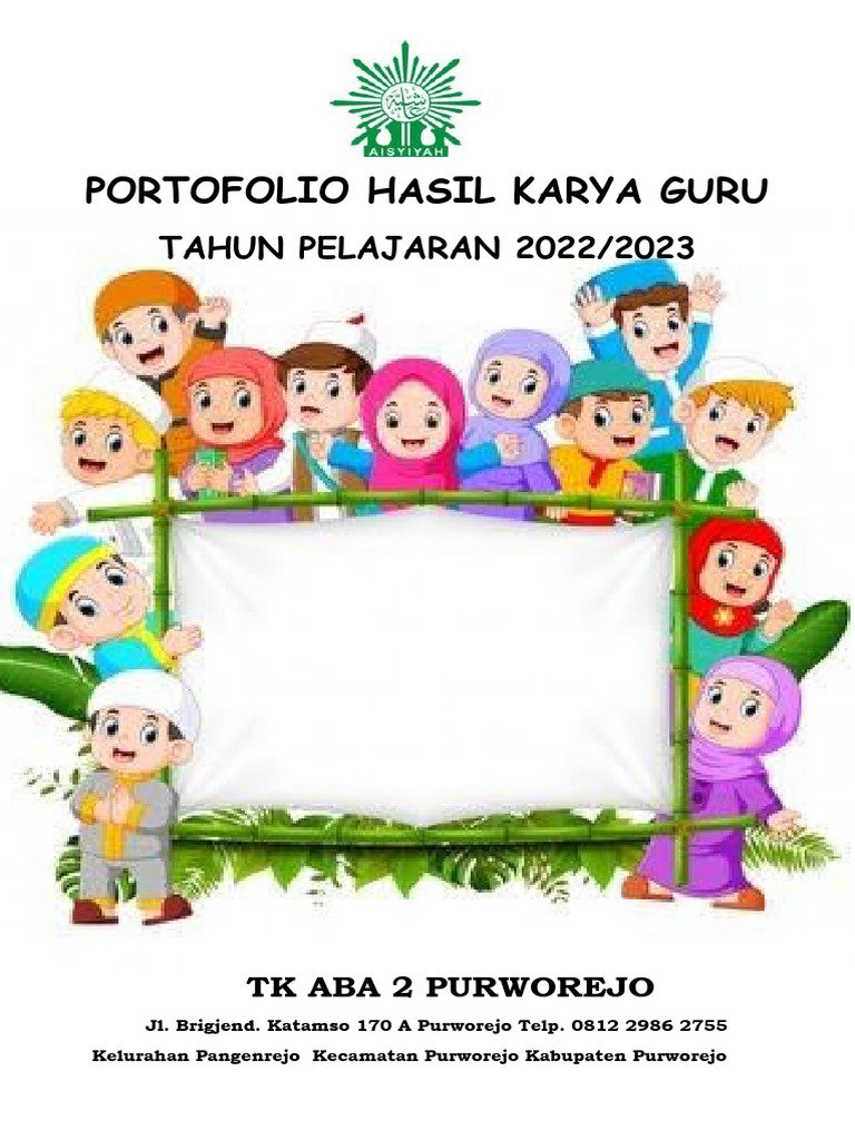 Cover PORTOFOLIO HASIL KARYA ANAK | PDF
