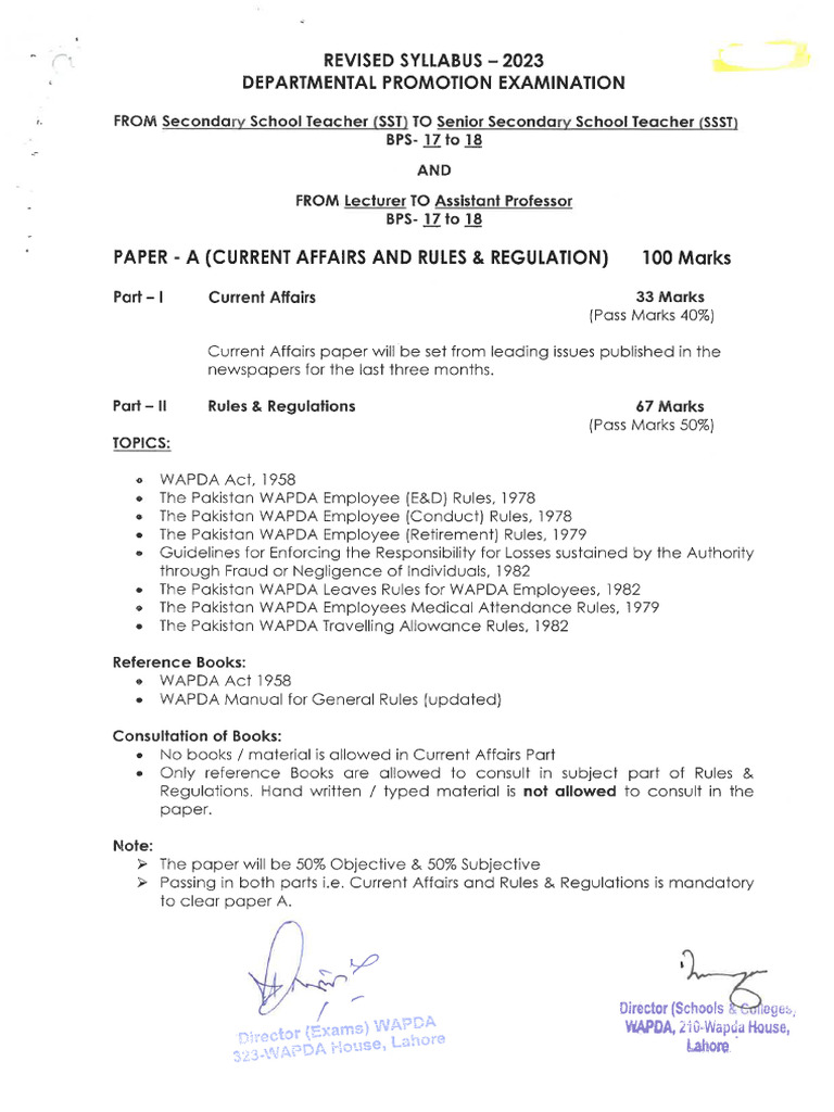 Secondary School Teacher (SST) to Sr. Secondary School Teacher (SSST ...