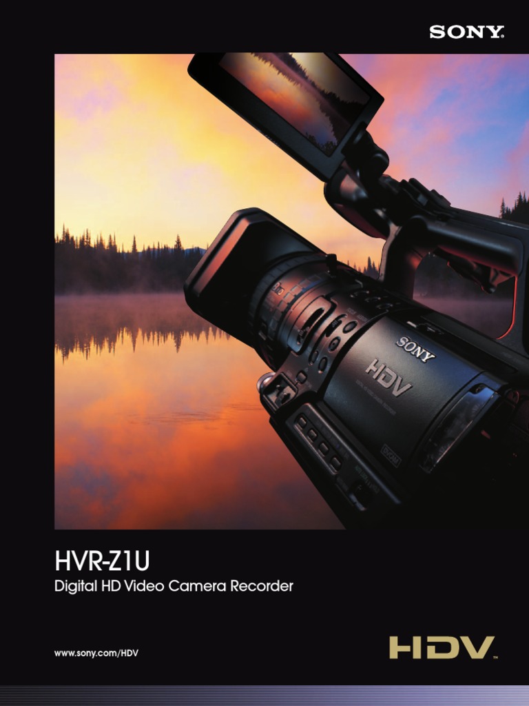 Hvr-Z1U: Digital HD Video Camera Recorder | PDF | High Definition ...
