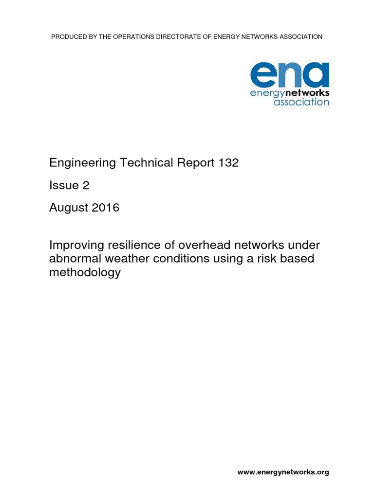 Engineering Technical Report 132 Issue 2 August 2016 | PDF | Climate ...