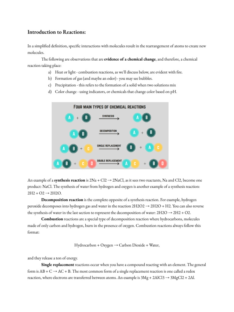 AP Chemistry Material | PDF | Chemical Reactions | Redox