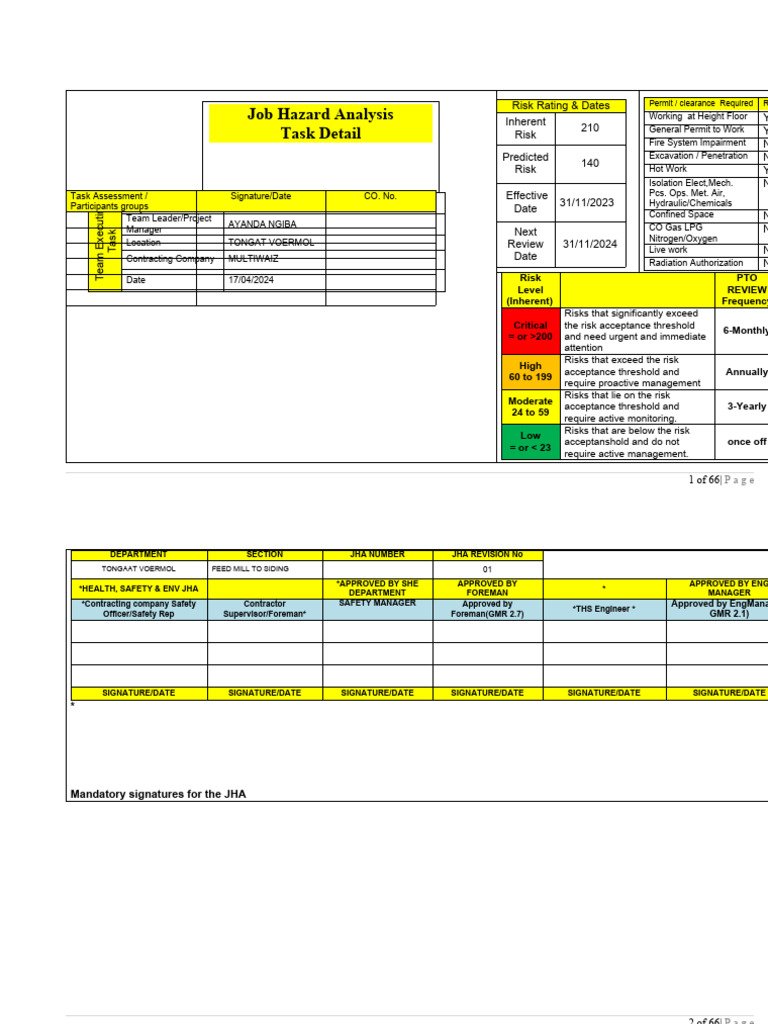 Safety Protocols for Pipe Support Replacement | PDF | Risk ...