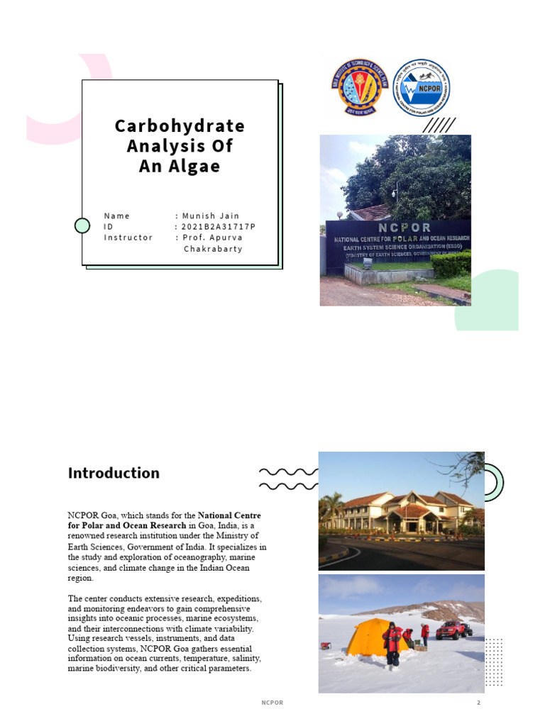 PS1 Presentation Final Munish | PDF | Chromatography | Polysaccharide