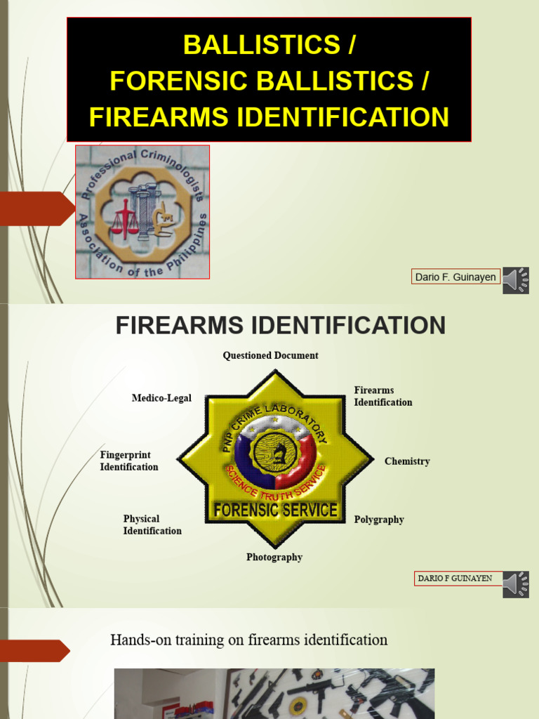 Topic 1. Nature of Ballistics | PDF | Ballistics | Bullet