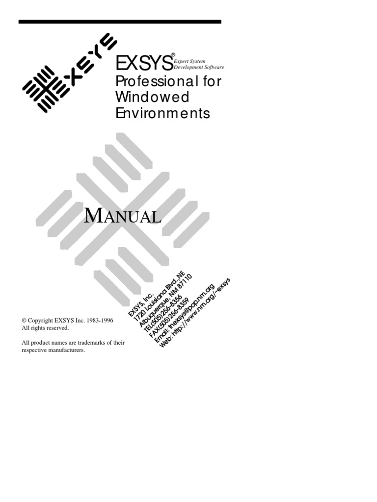 Manual Exsys | PDF | Command Line Interface | Expert
