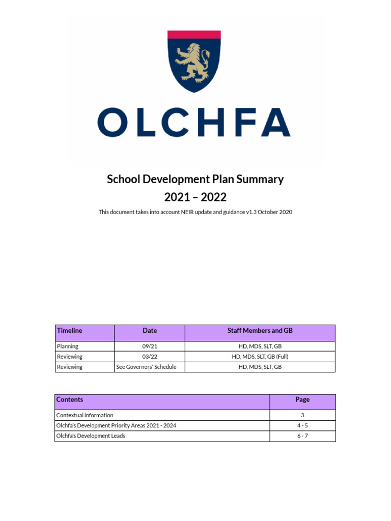 Olchfa-School-Development-Plan-Summary-2021-2022.docx.277826658 ...