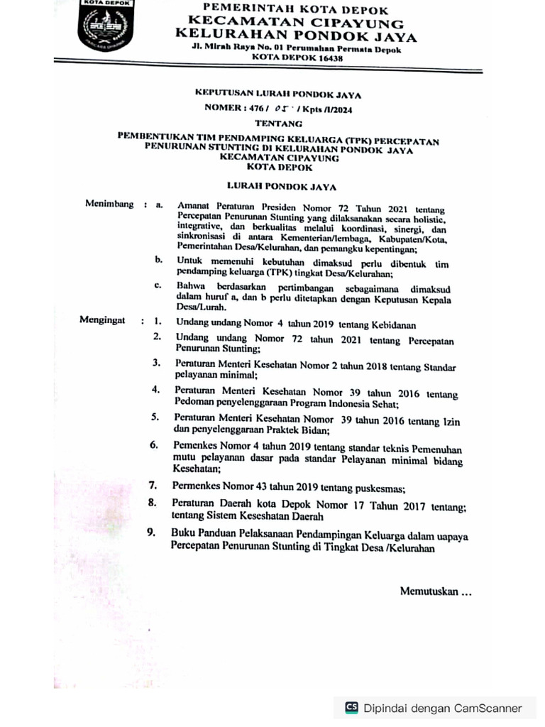 SK TPK Ponjay 2024 | PDF