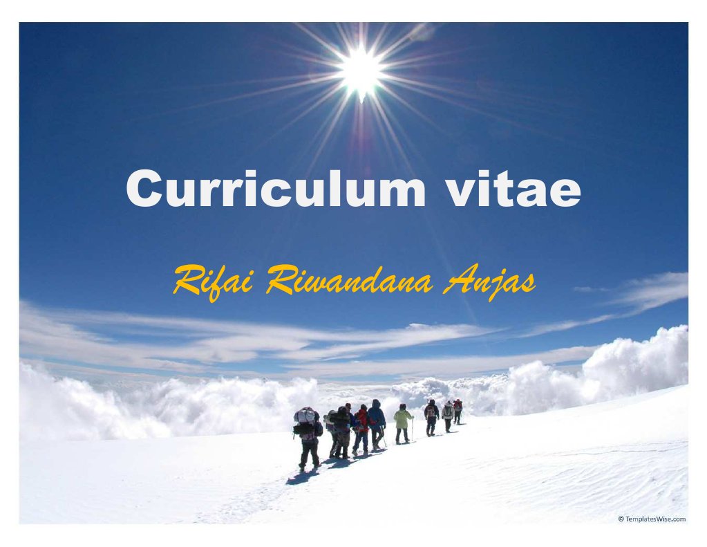 CV Rifai Riwandana Anjas | PDF