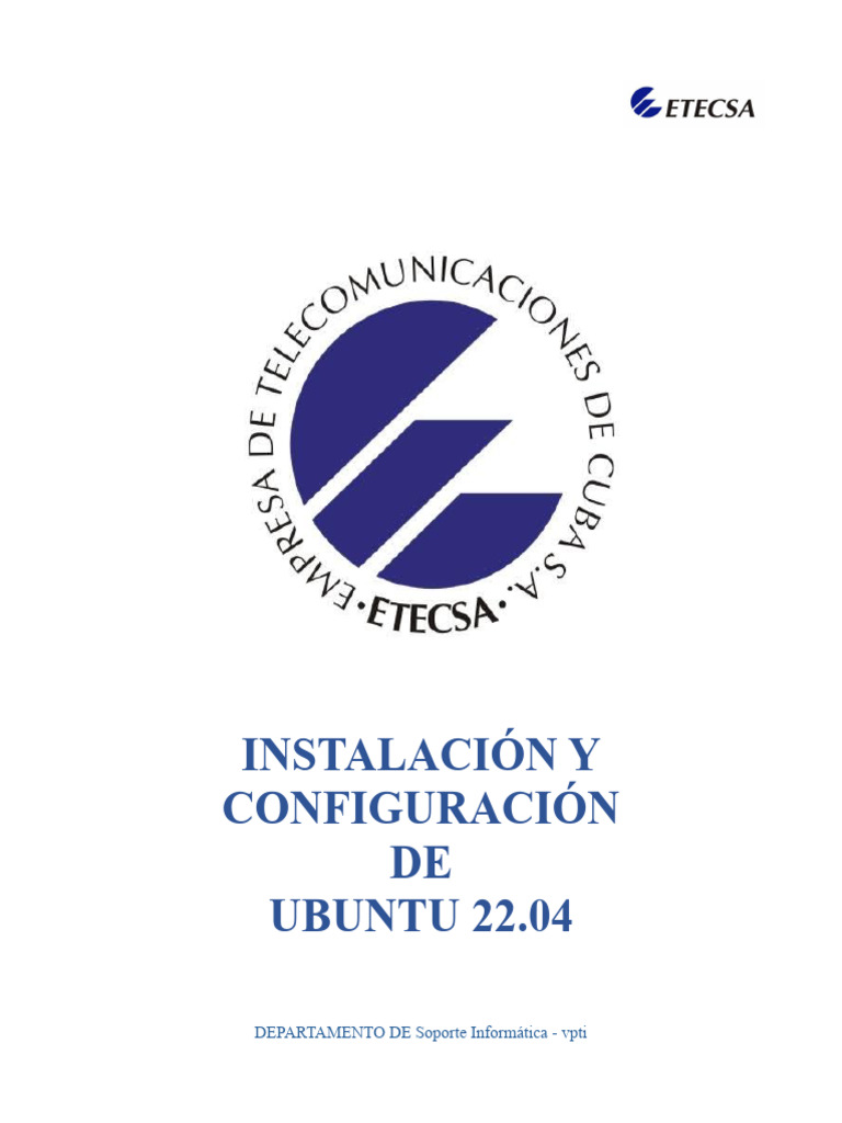 Guía de Instalación Para Instalar GNU-Ubuntu 22.04 | PDF | Informática ...