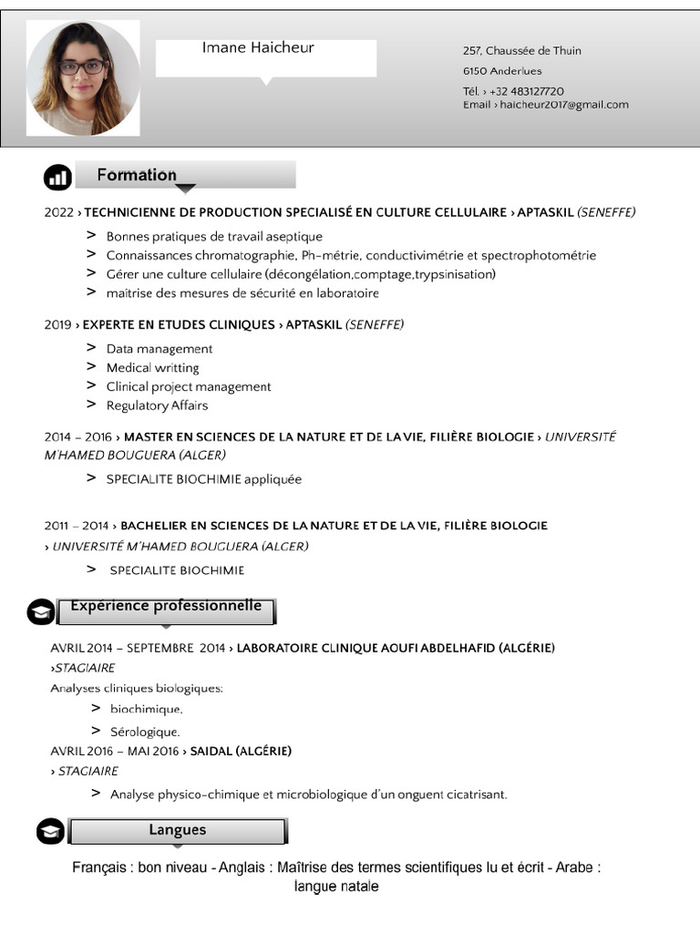 CV Imane | PDF