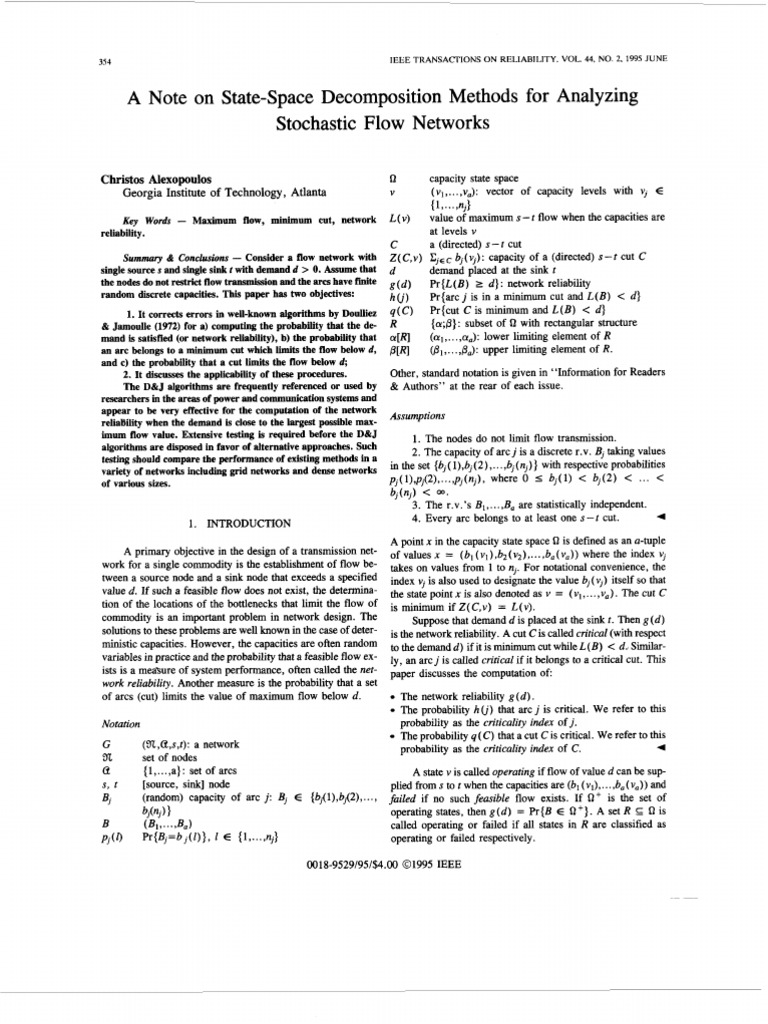 A Note On State-Space Decomposition Methods For Analyzing Stochastic ...