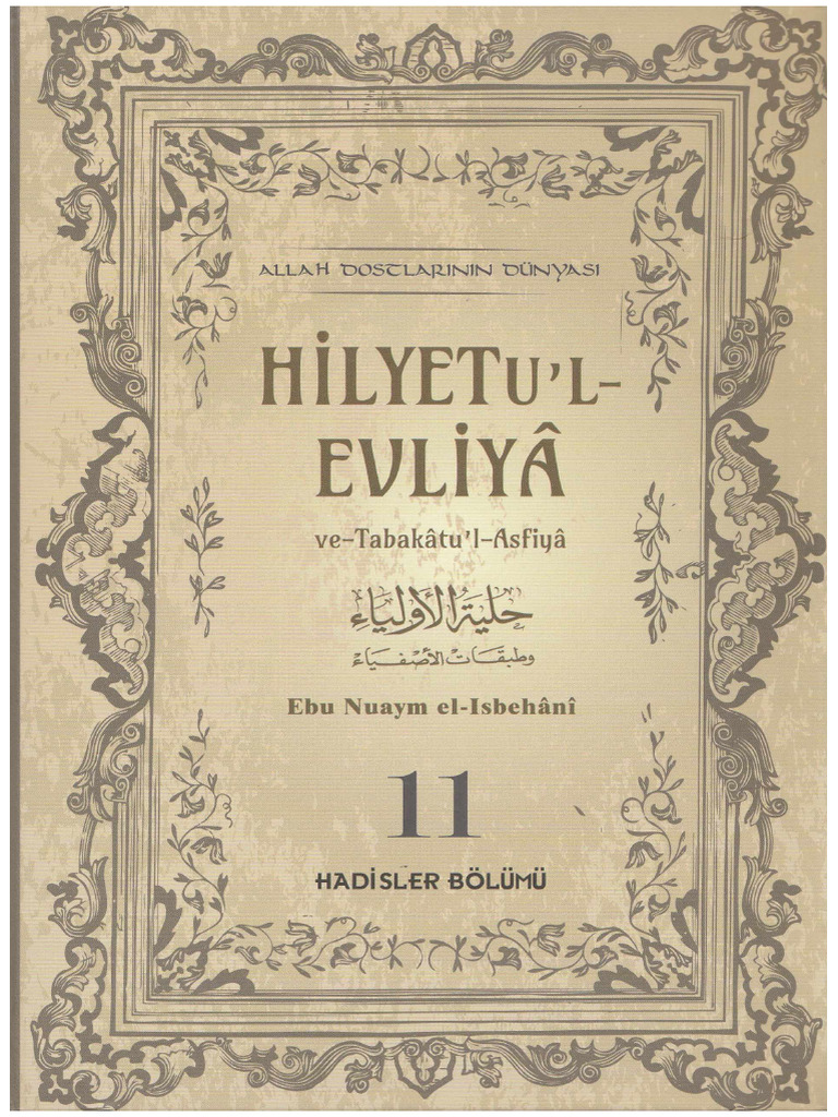 (Hilyetü'L-Evliya) Ebu Nuaym El-Isbehani 11.cilt | PDF