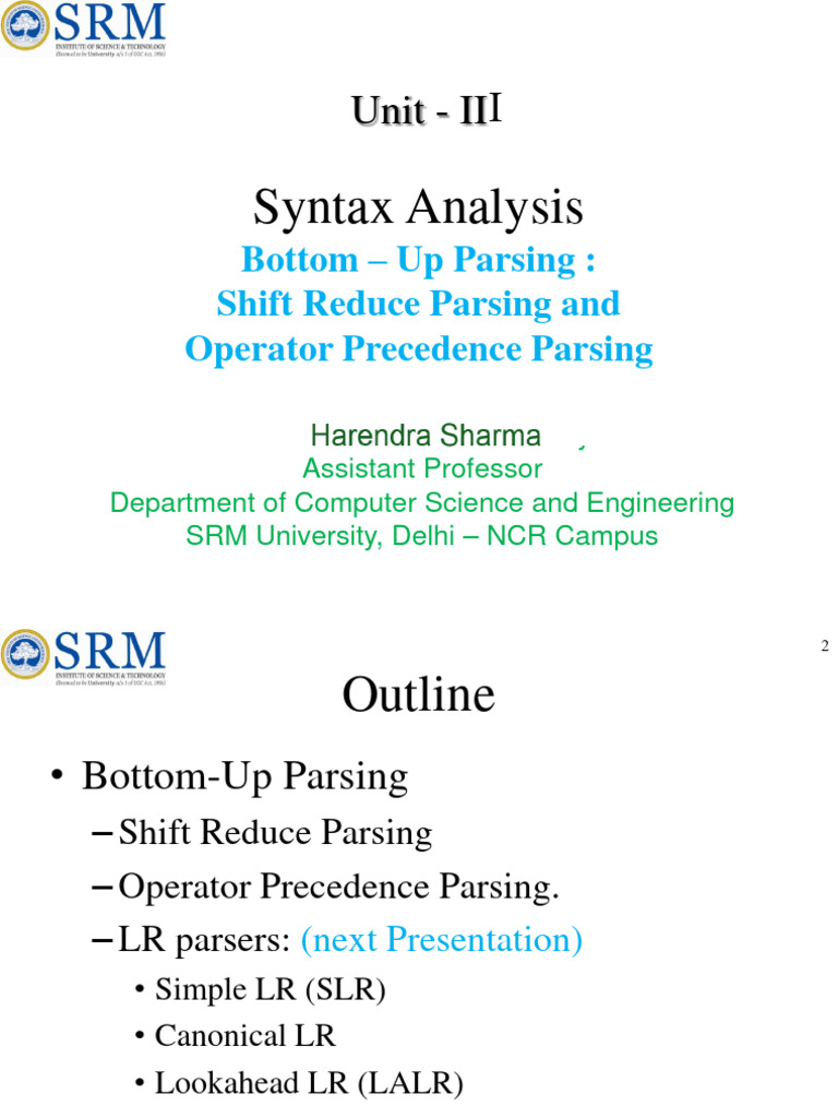 Unit 3 | Download Free PDF | Parsing | Formalism (Deductive)