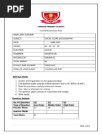 Grade 6 Geography Term 2 Assessment | PDF | Longitude | Latitude