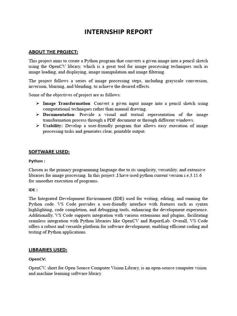 Internship Report Fina; | PDF | Usability | Python (Programming Language)