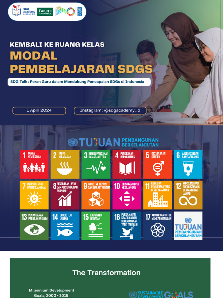 Materi 3-Modal Pembelajaran Sdgs | PDF