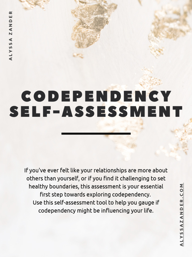 Codependency Self-Assessment Guide | PDF | Thought | Self Esteem