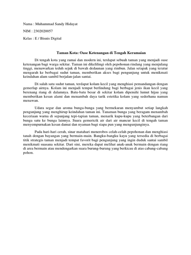 Teks Paragraf | PDF | Griya & Taman | Sains & Matematika