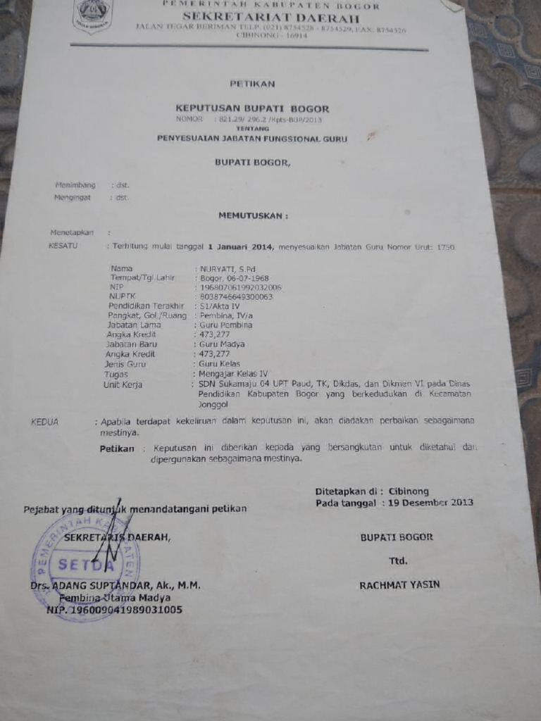 SK JAFUNG Bu Yati | PDF