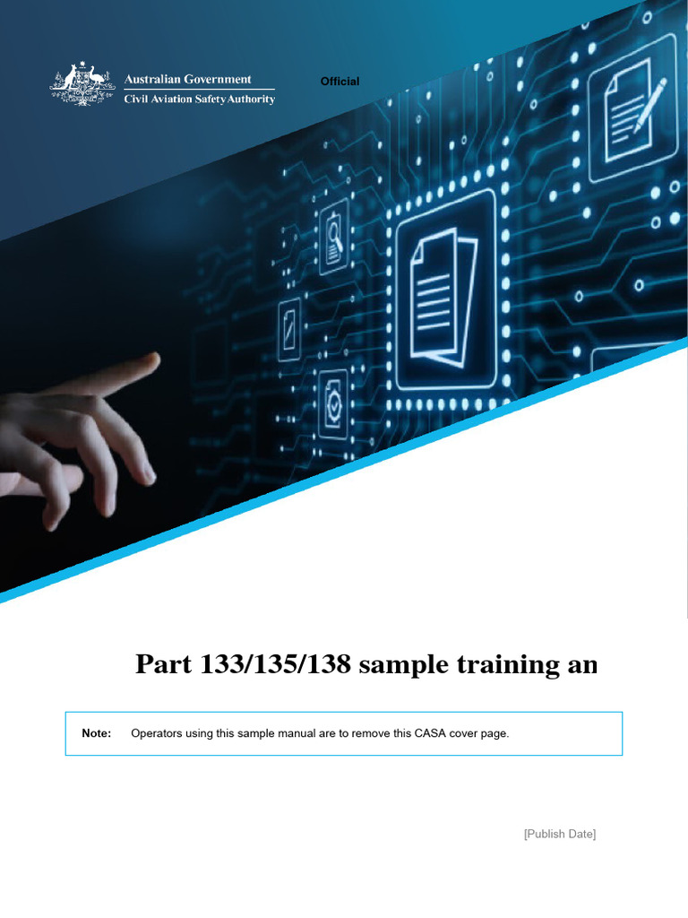 Part 133 135 138 Sample Training Checking Manual Download Free Pdf
