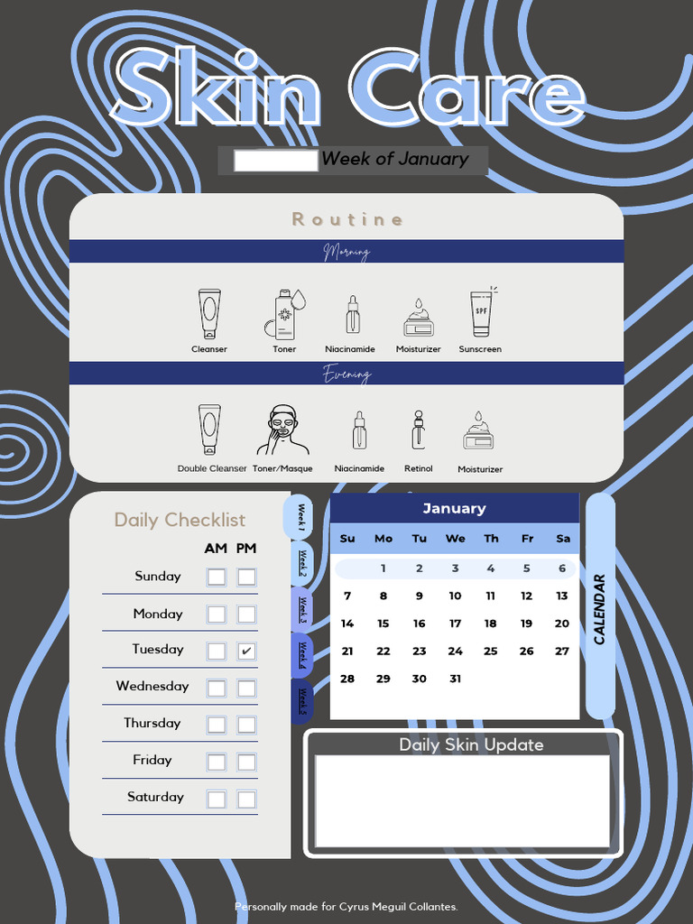 Skincare-Checklist-Cyrus-Interactive | Download Free PDF | Skin Care | Skin