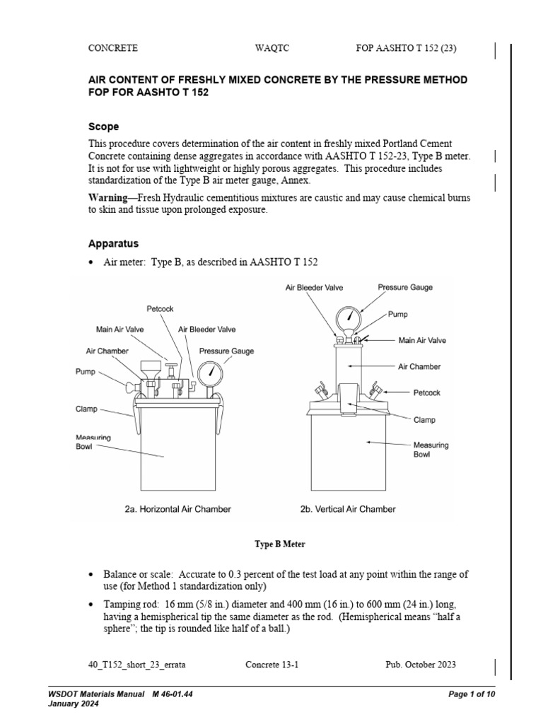 Air Content Testing in Concrete | PDF | Concrete | Pump