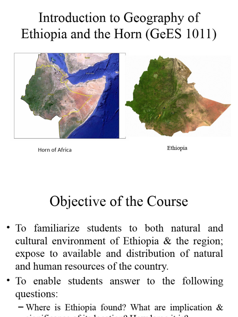 Chapter One - Location Size Shape - Adm Division - Ethiopia | PDF ...