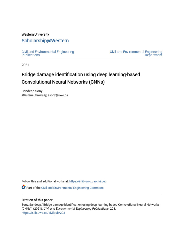 Bridge Damage Identification Using Deep Learning | PDF | Receiver Operating Characteristic ...