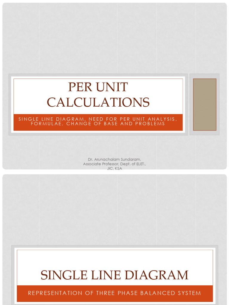 Per Unit Calculations | PDF | Electrical Impedance | Power (Physics)