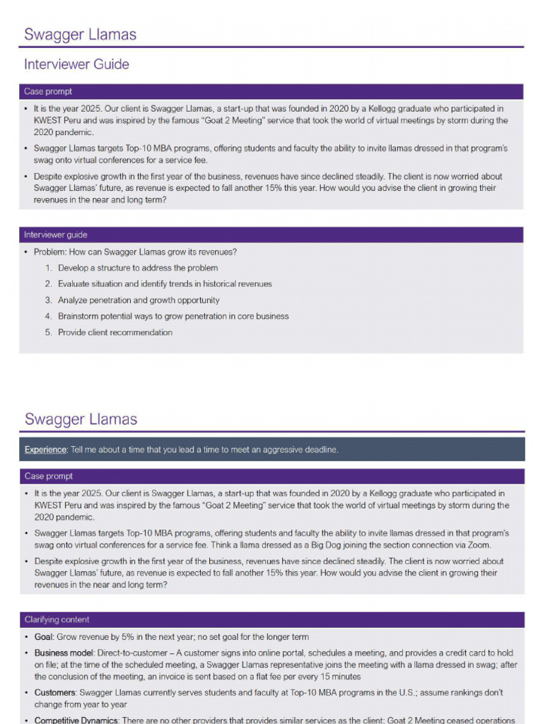 Swagger Llamas | PDF