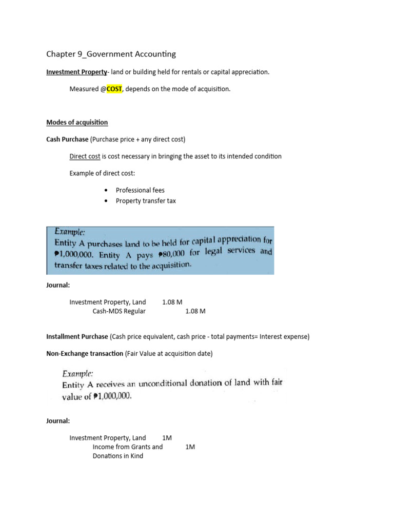 Investment Property Accounting Overview | PDF | Investing | Depreciation