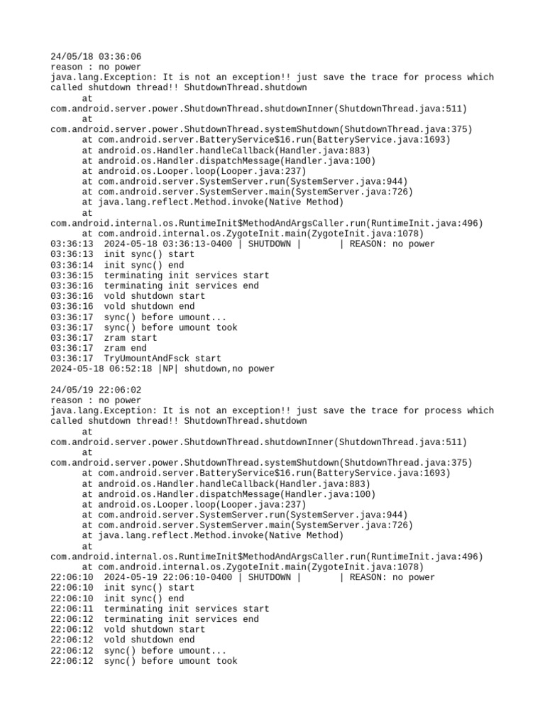 Power Off Reset Reason Backup | PDF | Java (Programming Language) | Computer Engineering