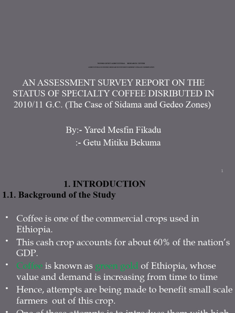 Specialty Coffee Presentation | PDF | Survey Methodology | Coffee