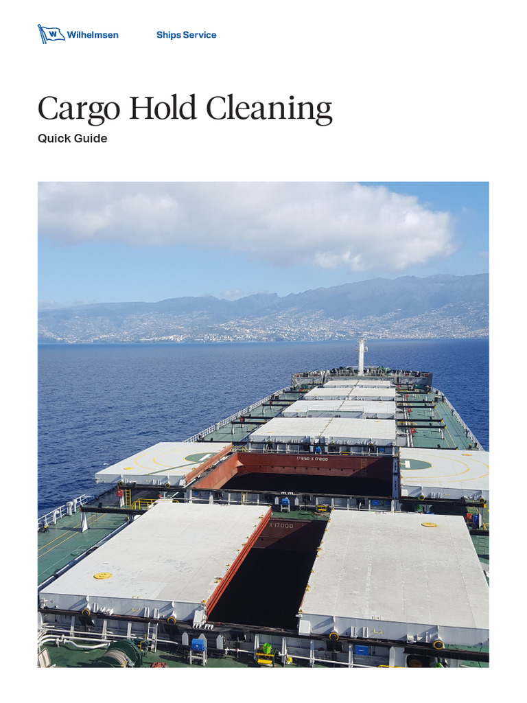 Cargo Hold Cleaning Quick Guide A4 062021 | PDF | Sodium Carbonate ...